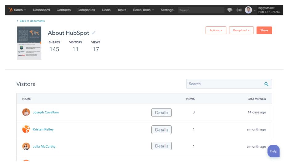 Document Tracking | HubSpot